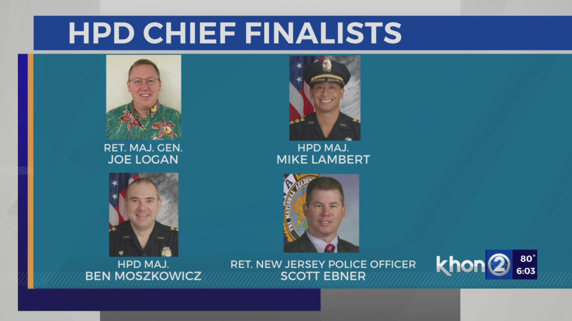 HPD chief finalists will have their say in a televised forum – KHON2