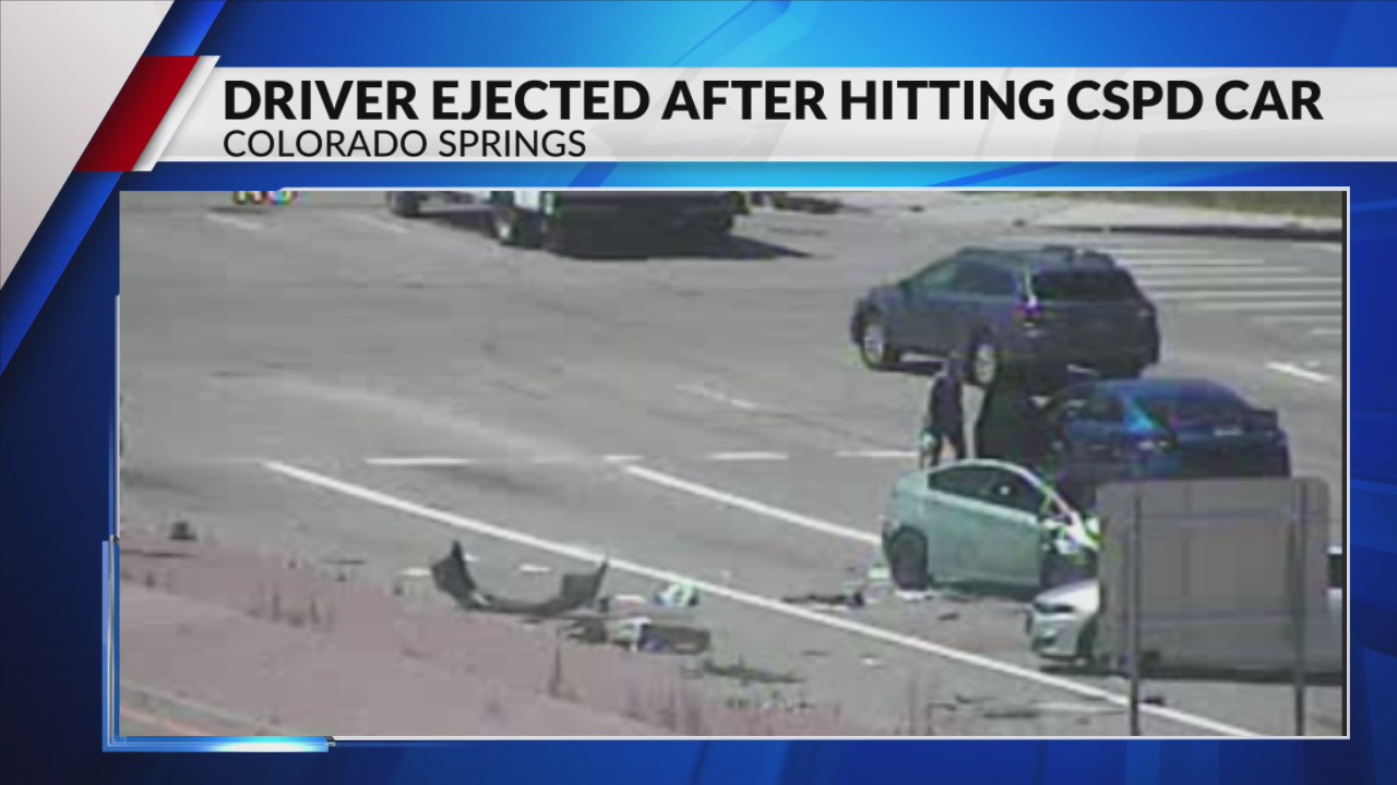 Driver ejected after hitting unmarked CSPD car – FOX21 News Colorado