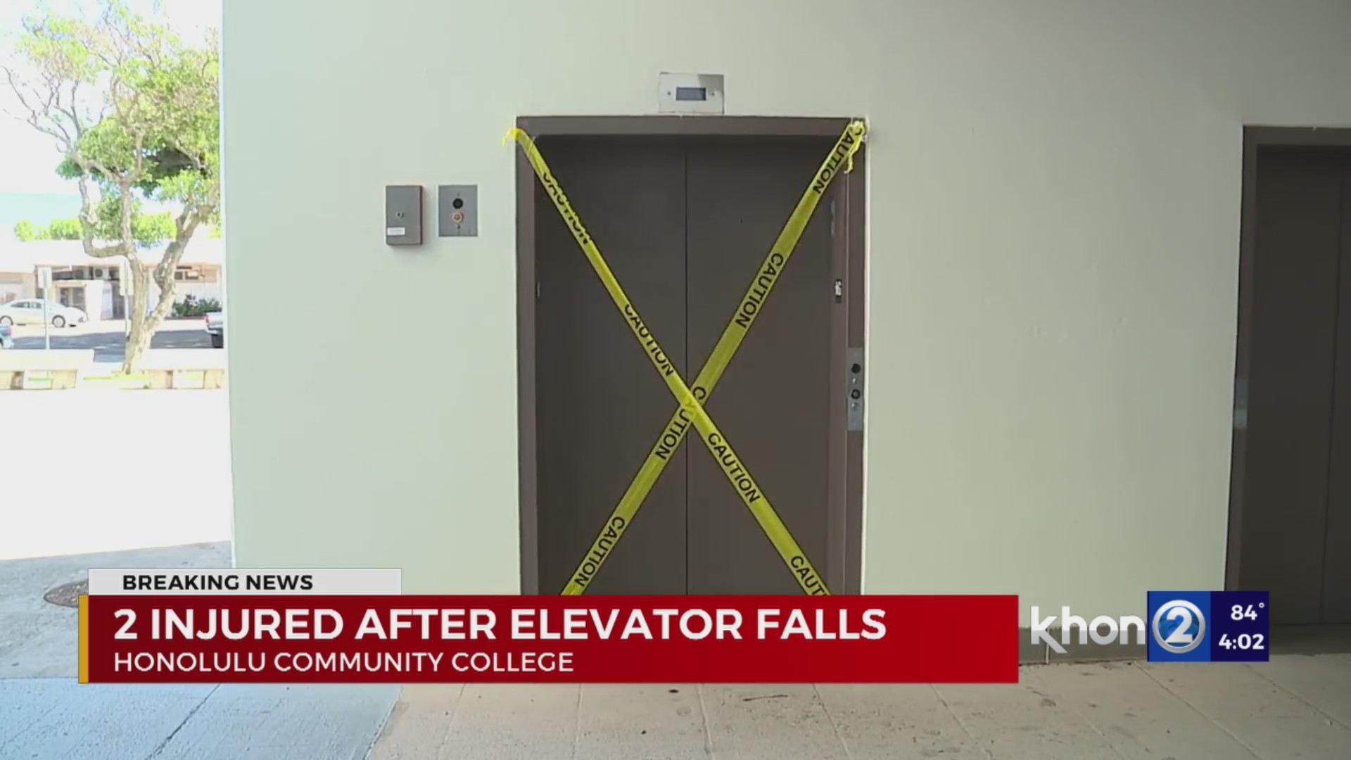 Elevator falls 3 floors at HCC injuring 2 people – KHON2