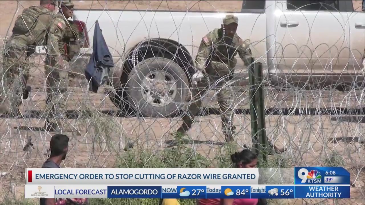 Texas granted emergency order to stop feds from cutting border razor ...