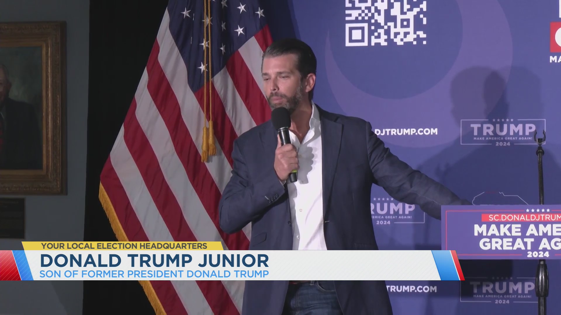 Trump Jr. campaigns for his father at The Citadel on Friday – WCBD News 2