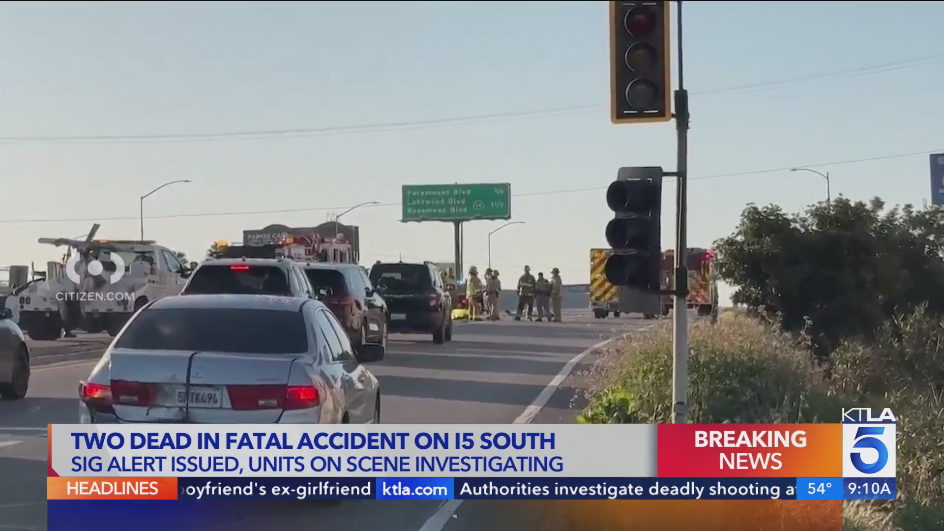 2 dead after collision on 5 Freeway on-ramp near Commerce – KTLA