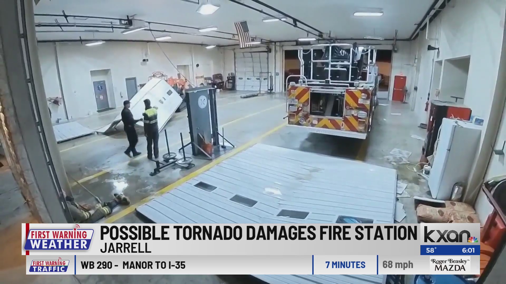 Fire station in Jarrell damaged during Monday’s severe storms – KXAN Austin