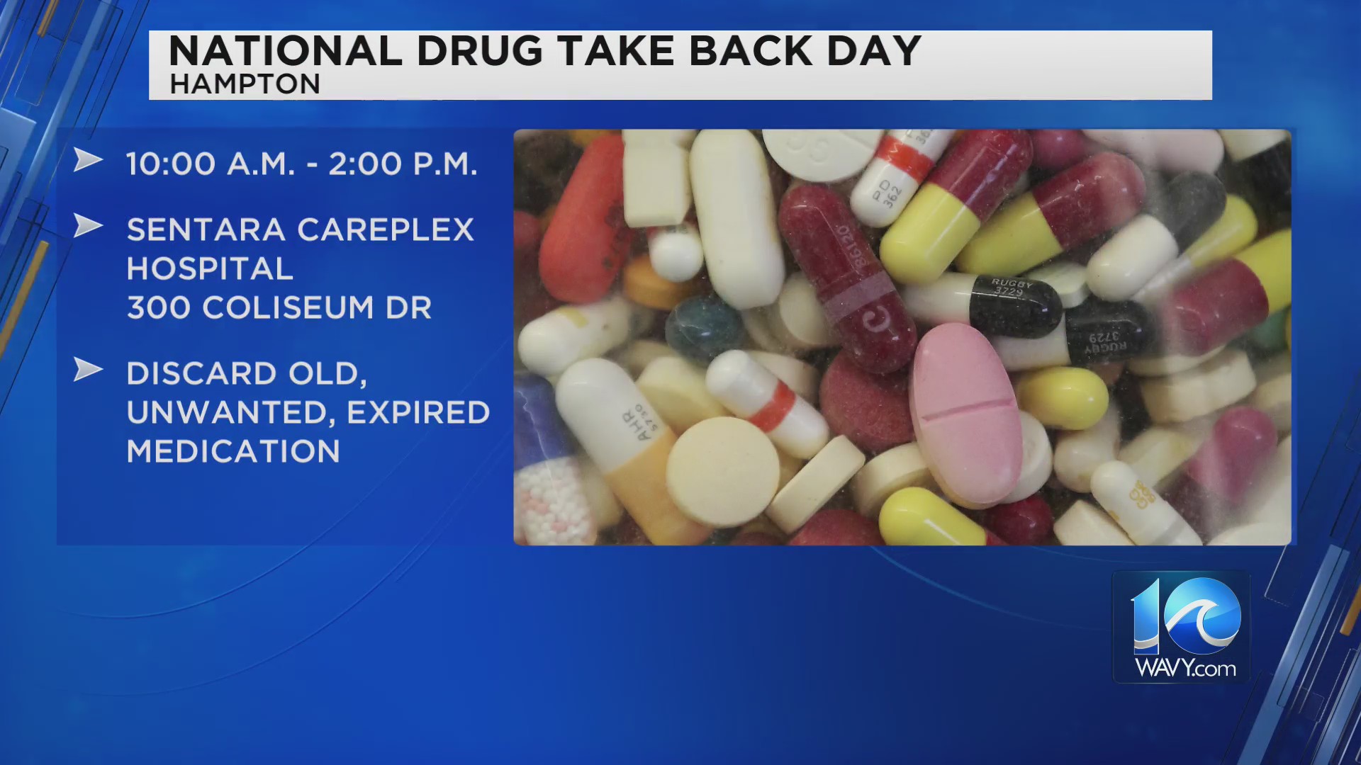 Drug take back events hosted in Hampton Roads area – WAVY.com