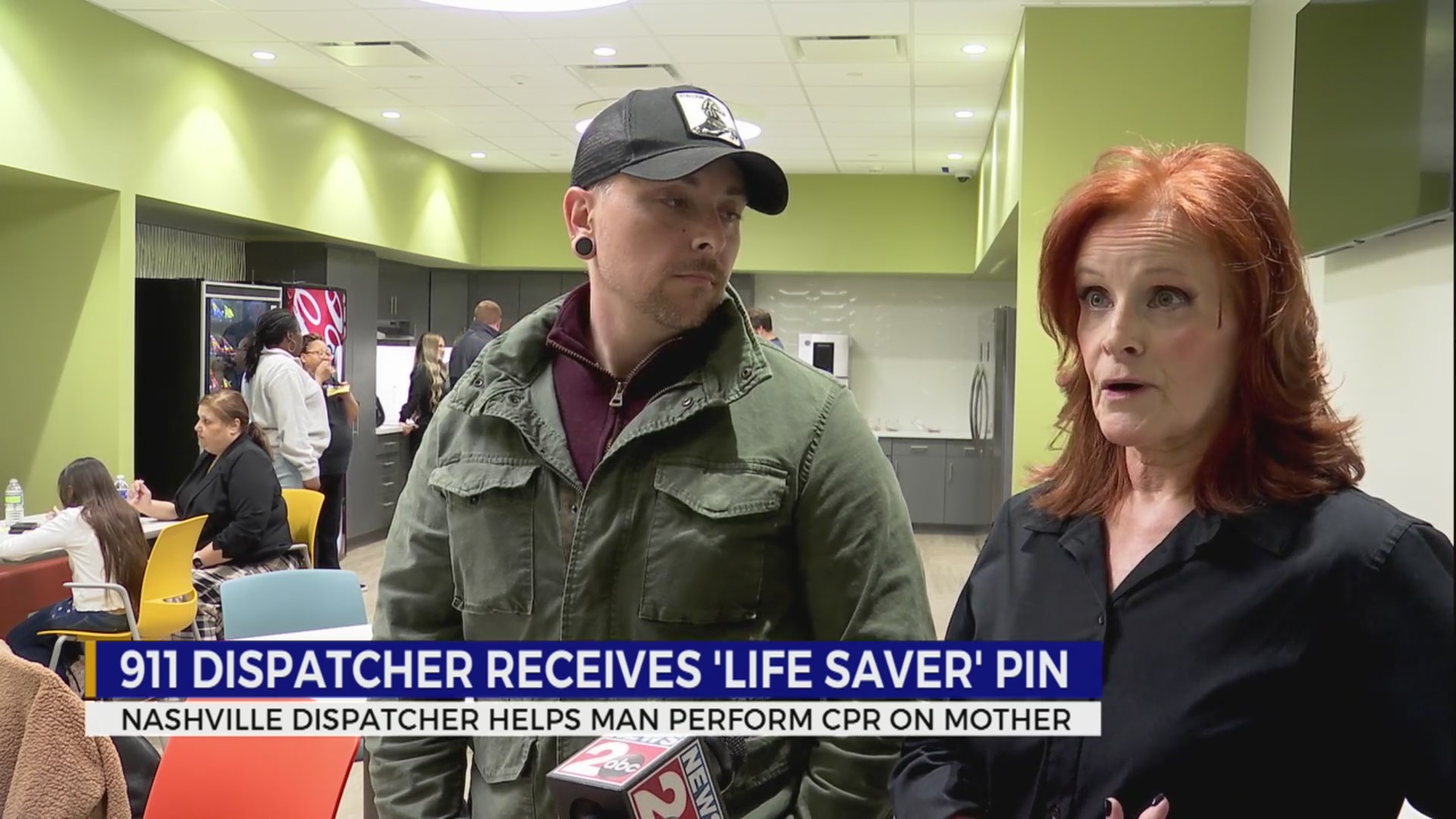 911 dispatcher receives ‘life saver’ pin – WKRN News 2