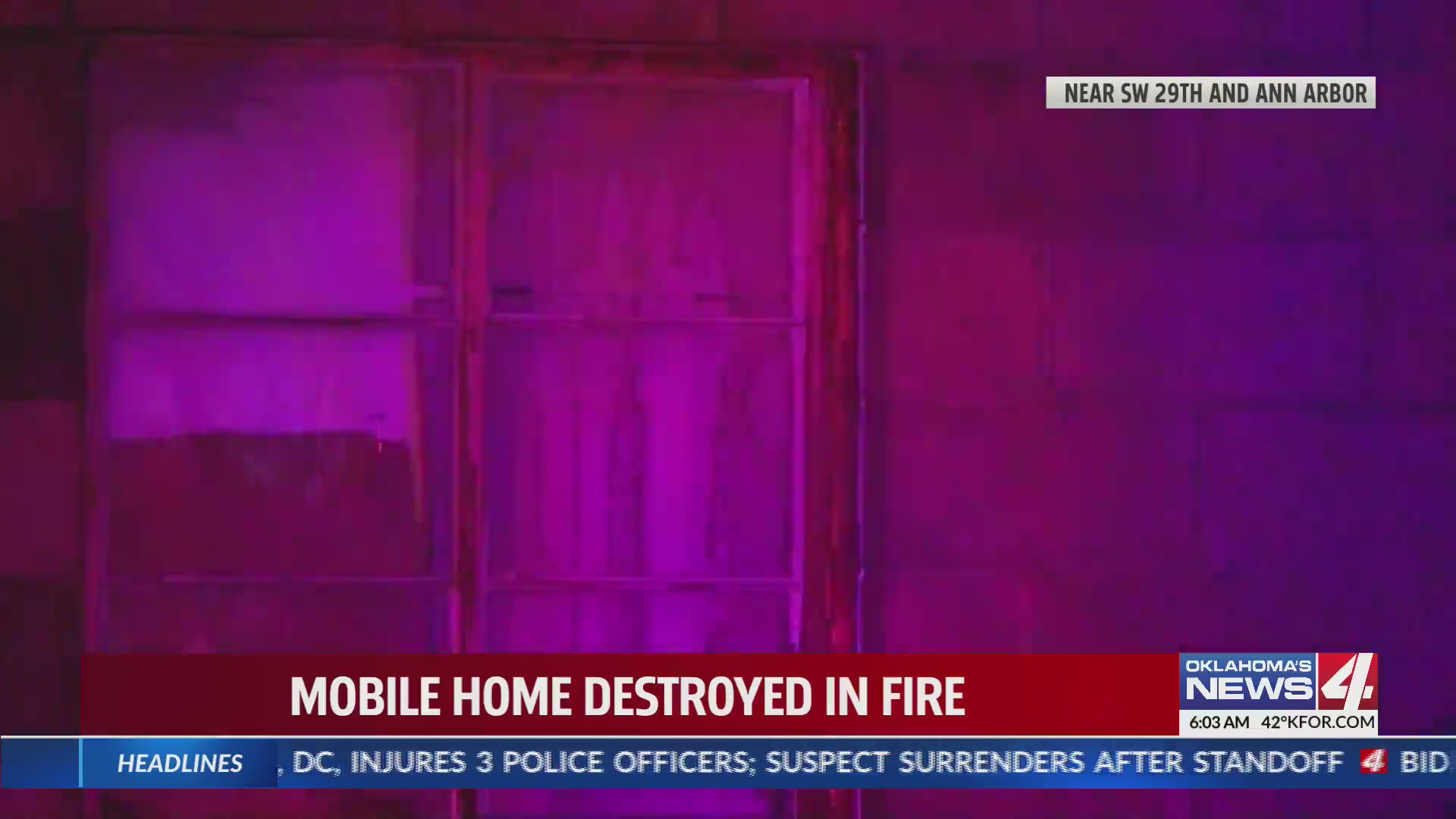 Fire crews knock down mobile home fire in SW OKC – KFOR.com Oklahoma City