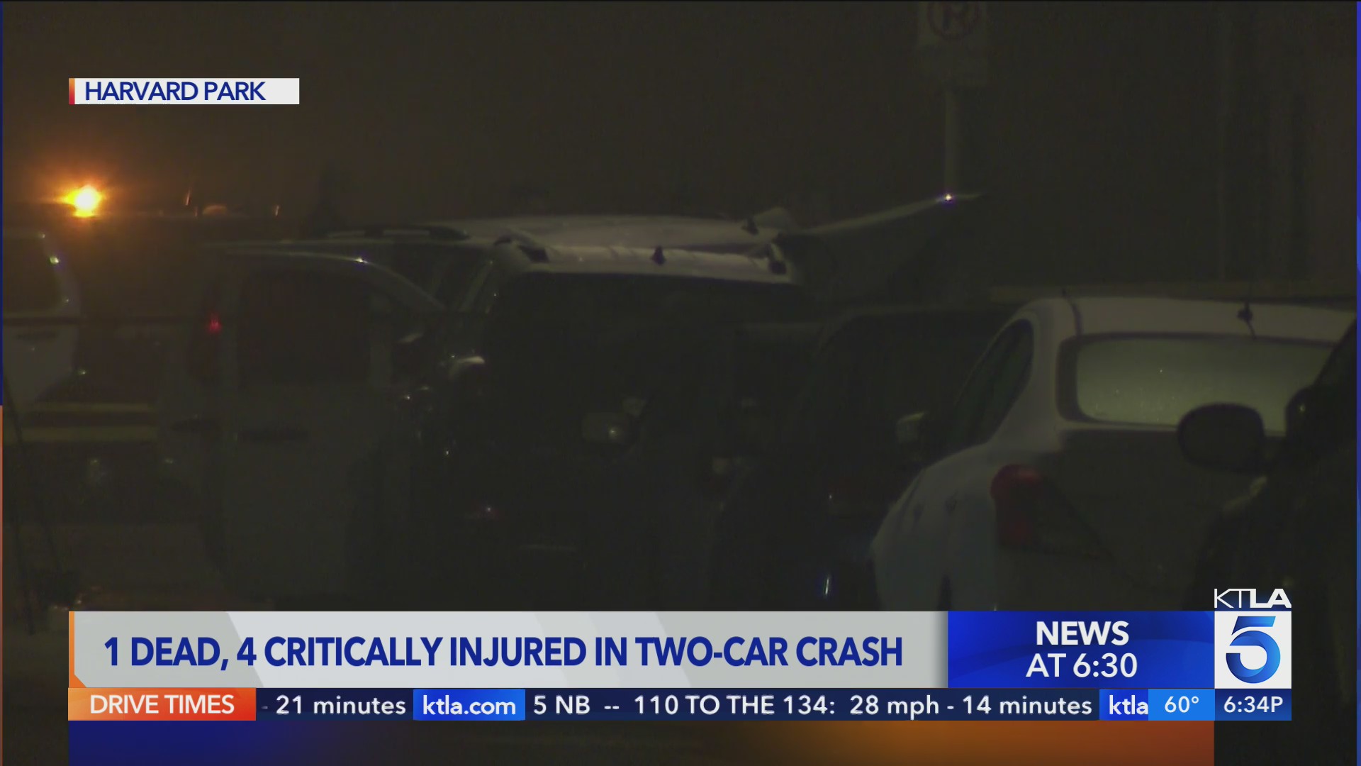 2 dead, 3 critically injured in following crash on NYE – KTLA