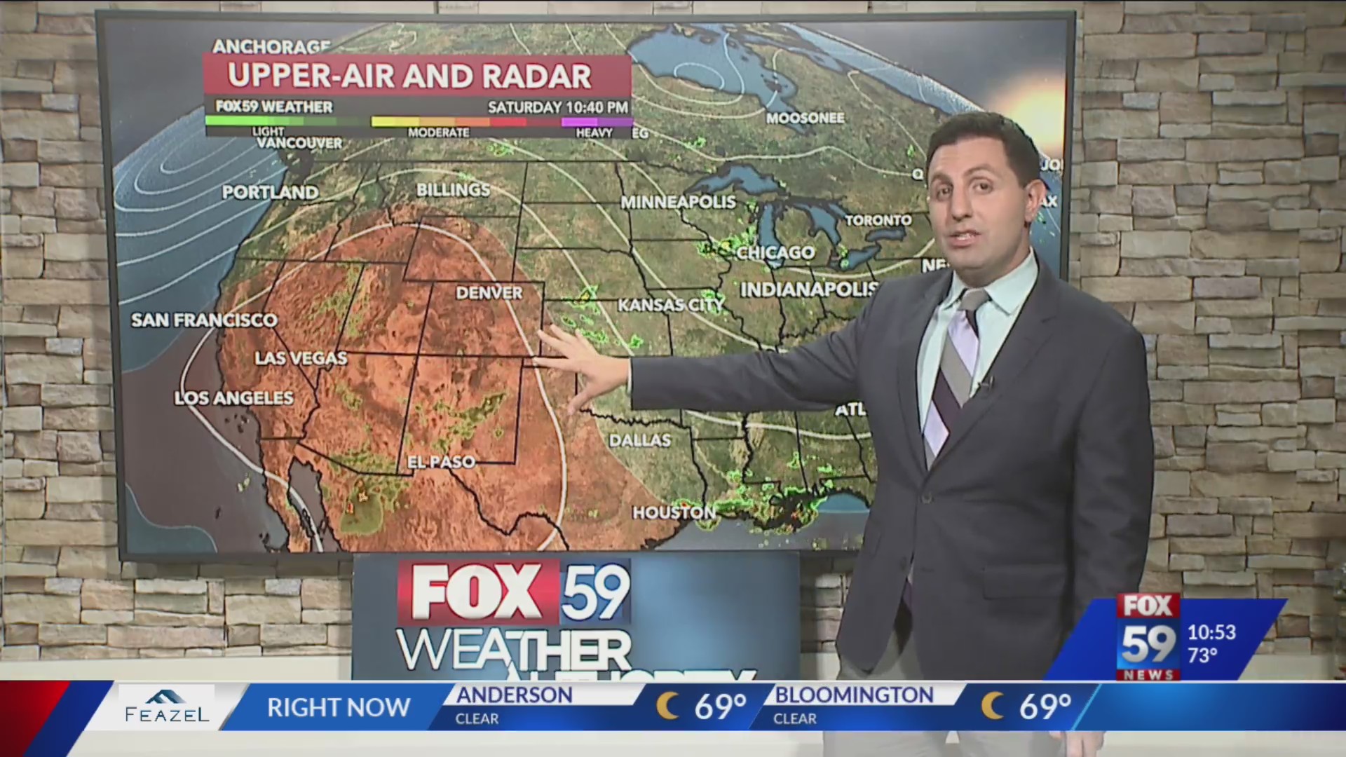 Tracking a gradual warm up and scattered storm chances – Fox 59