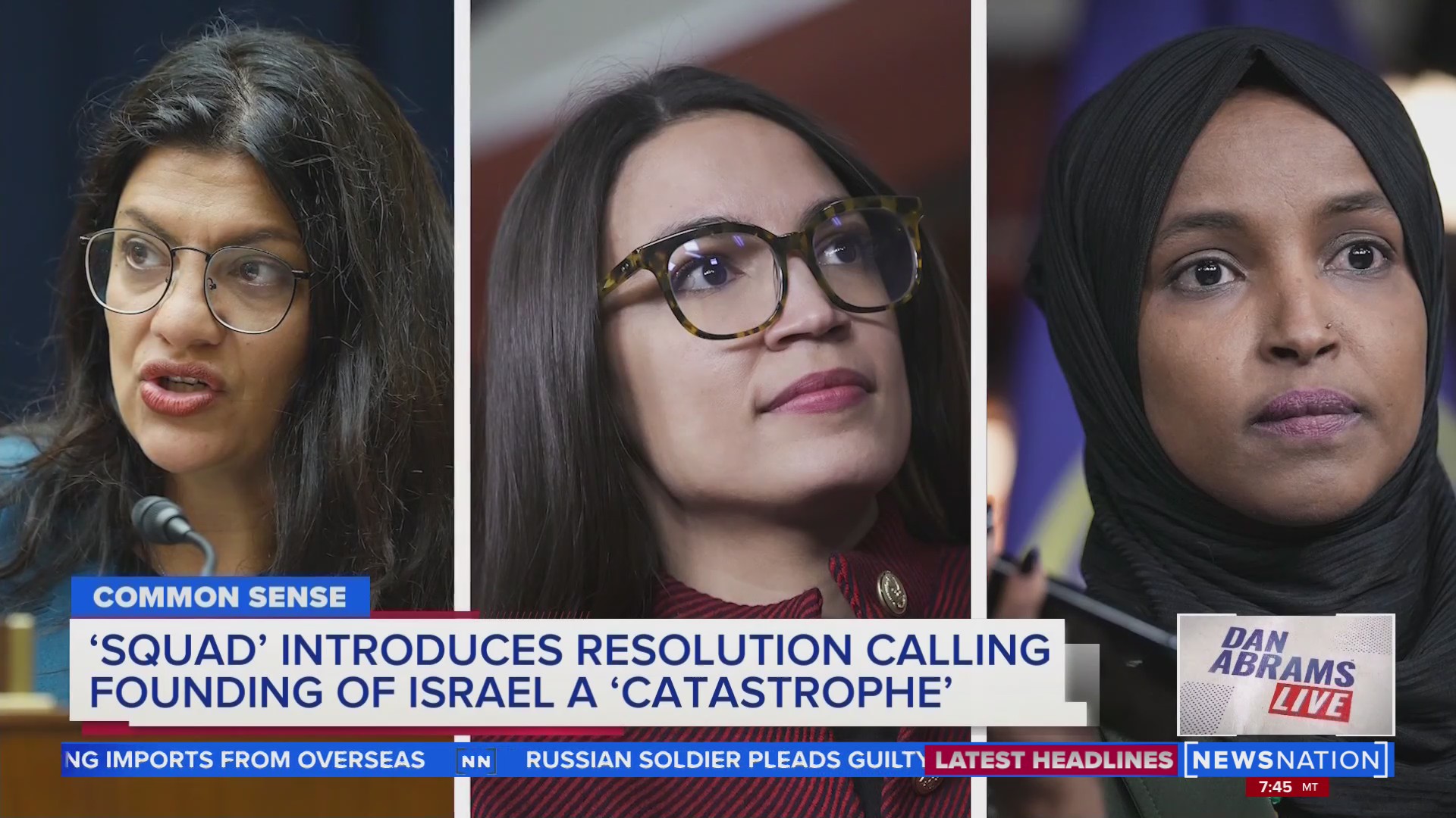 Abrams: ‘Squad’ introduces resolution calling founding of Israel a ...