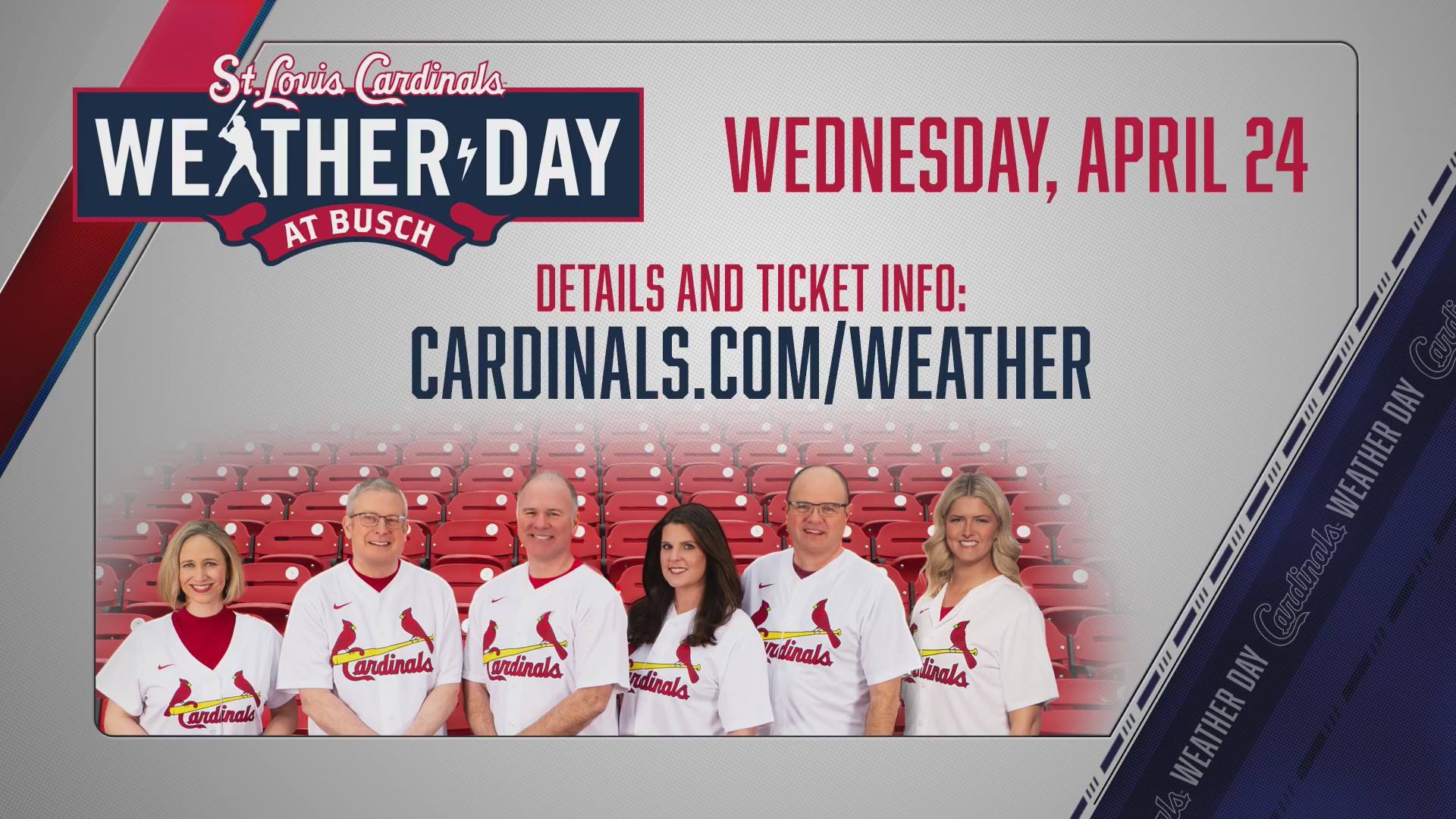 Join FOX 2 and KPLR 11 for Weather Day at Busch Stadium – FOX 2