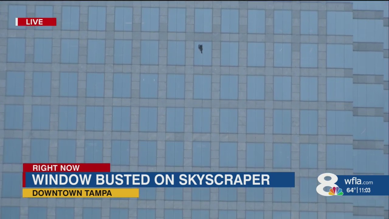 Broken window at Tampa’s tallest building causes part of Ashley Drive ...