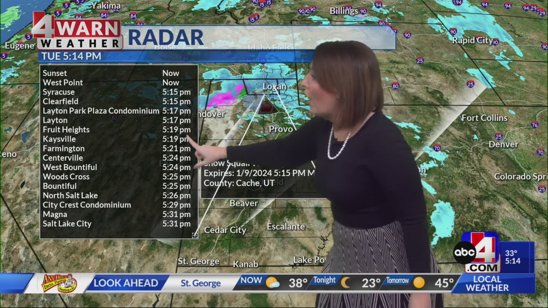 Snow squall warning issued for northern Utah – ABC4 Utah