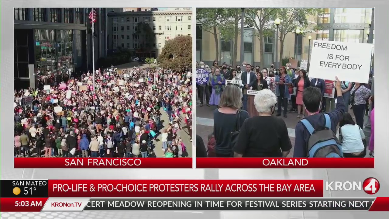 Protesters rally across Bay Area after SCOTUS leak – KRON4