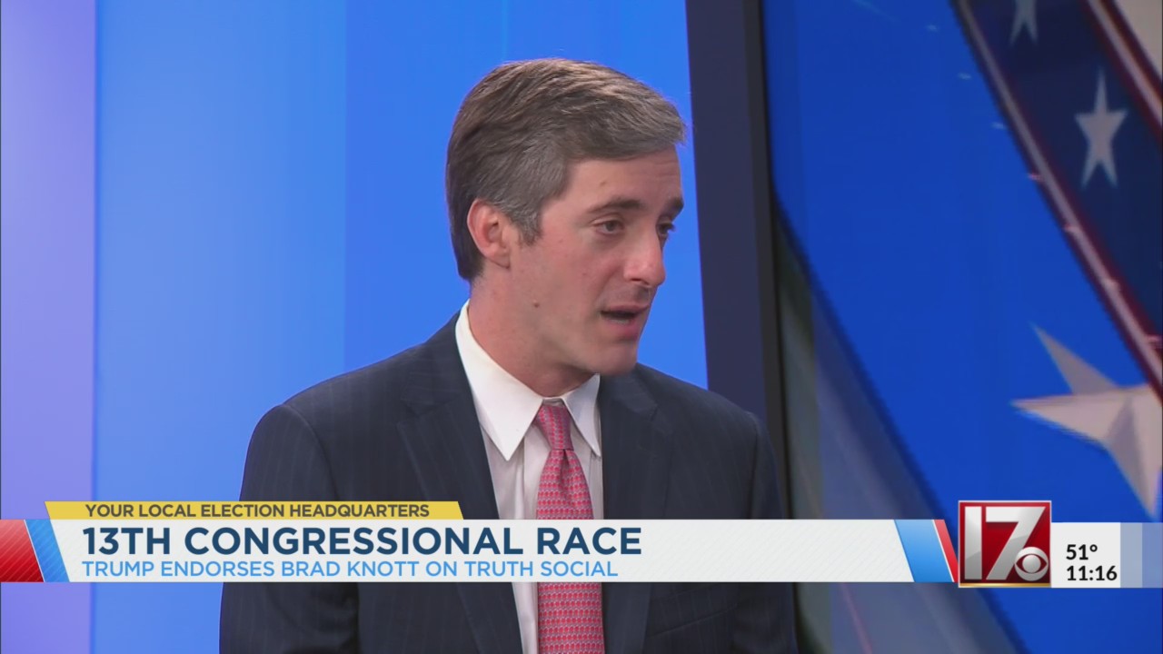 Former President Trump endorses Brad Knott for NC’s 13th Congressional ...