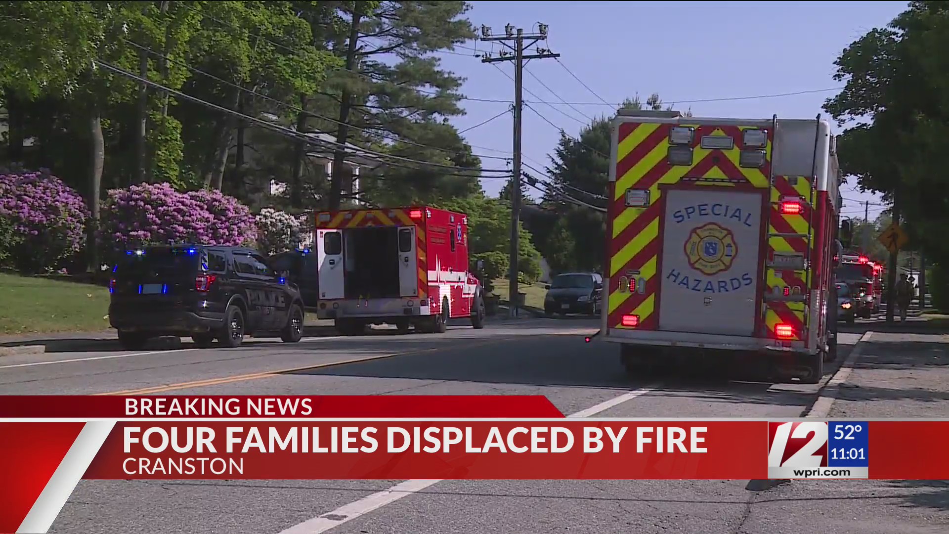11 displaced by fire at Cranston apartment complex – WPRI.com