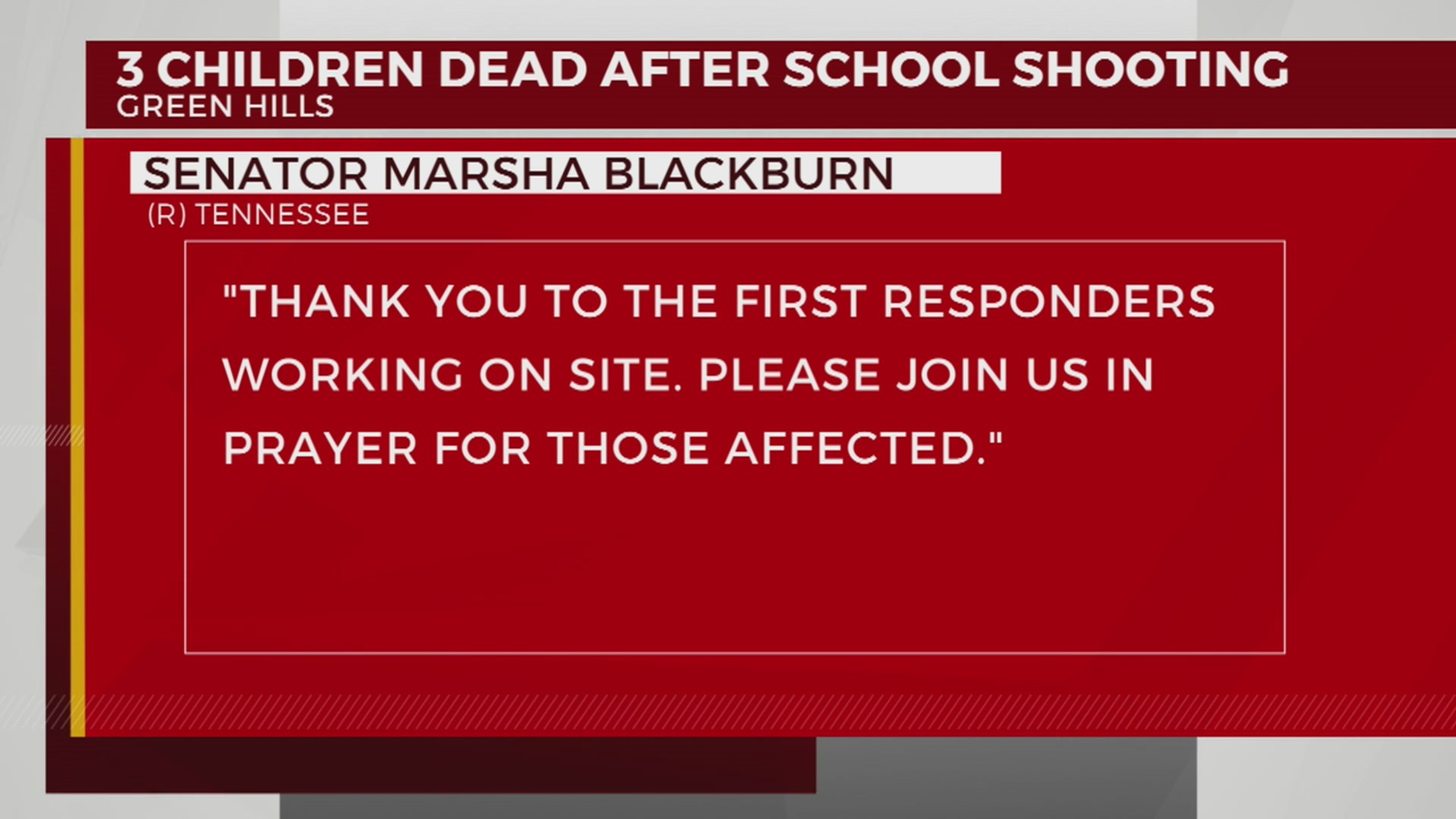 Senator Marsha Blackburn reacts to Nashville school shooting – WKRN News 2
