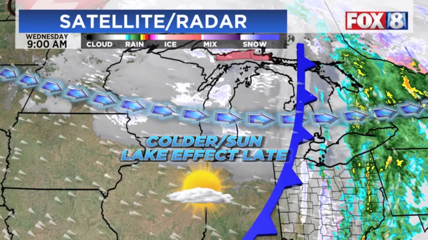 Wind advisory issued as temps tumble: Wednesday clickable weather – Fox ...