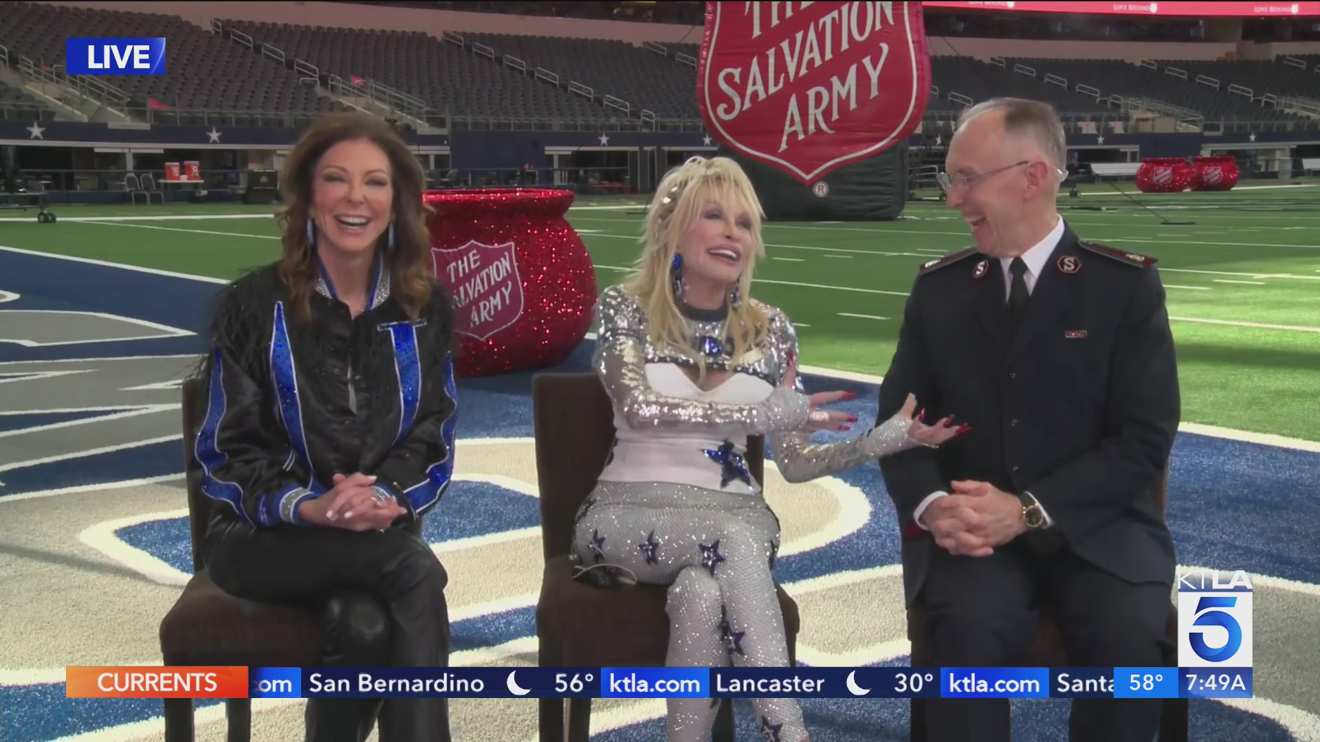 Dolly Parton partners with the Dallas Cowboys and The Salvation Army ...
