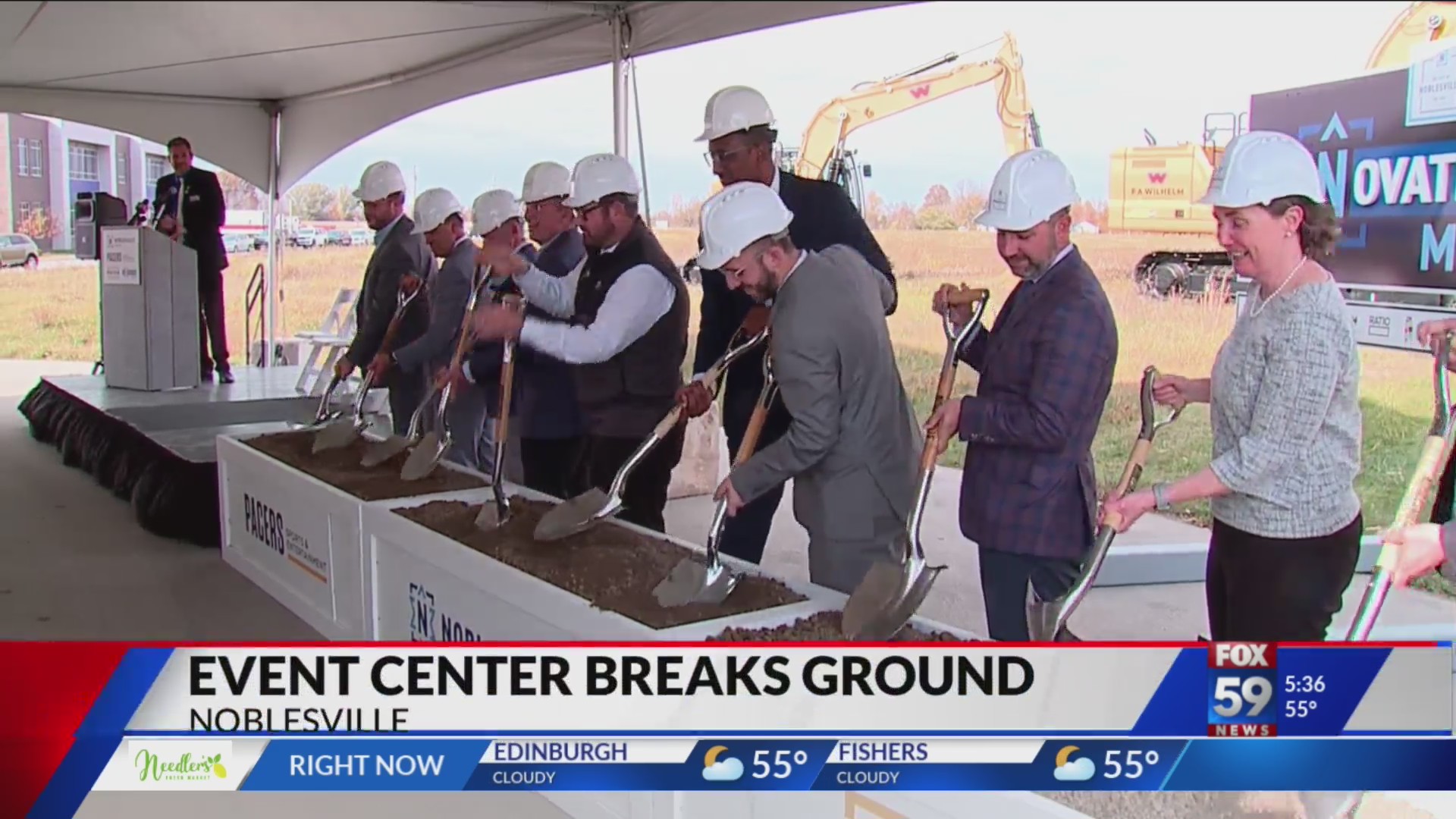Noblesville, Pacers officials break ground on new events center – Fox 59
