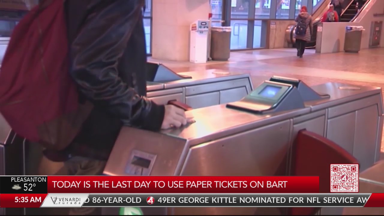 BART paper tickets phased out after Wednesday – KRON4