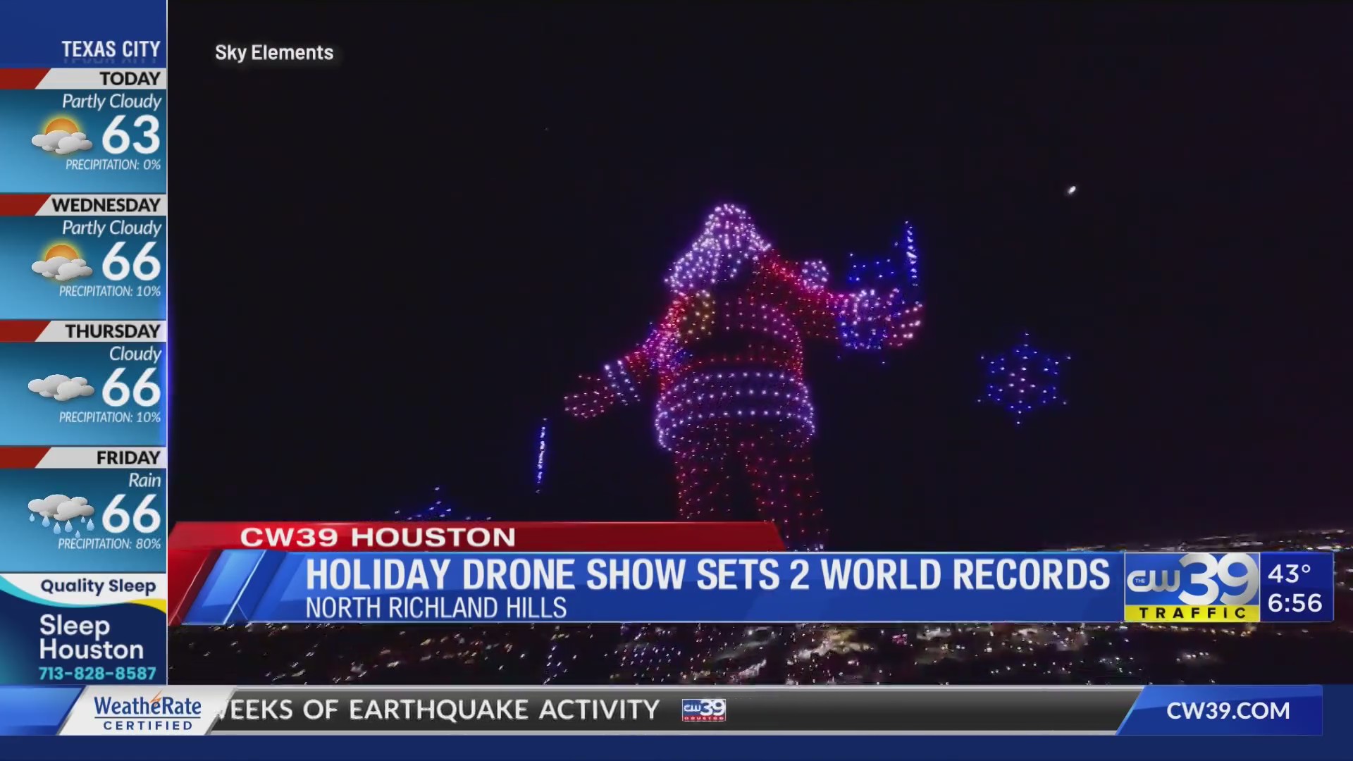 Texas holiday drone show sets two Guinness World Records | CW39 HOUSTON – CW39 Houston