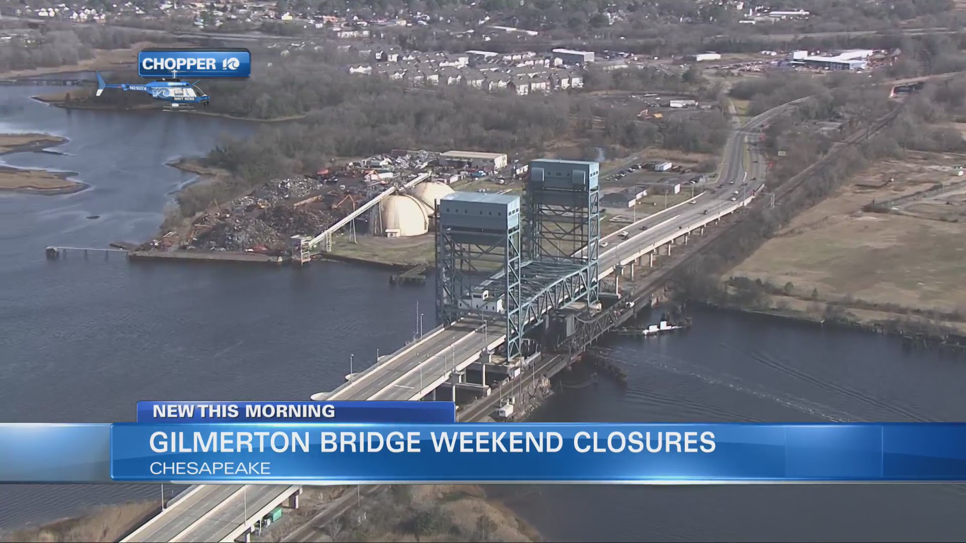Gilmerton Bridge announces weekend closures – WAVY.com