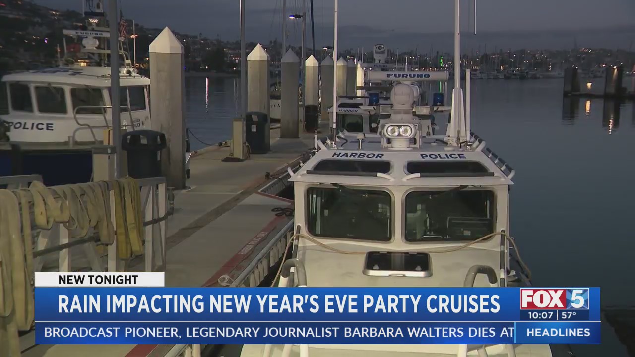 Rain Impacting New Year’s Eve Party Cruises – FOX 5 San Diego & KUSI News