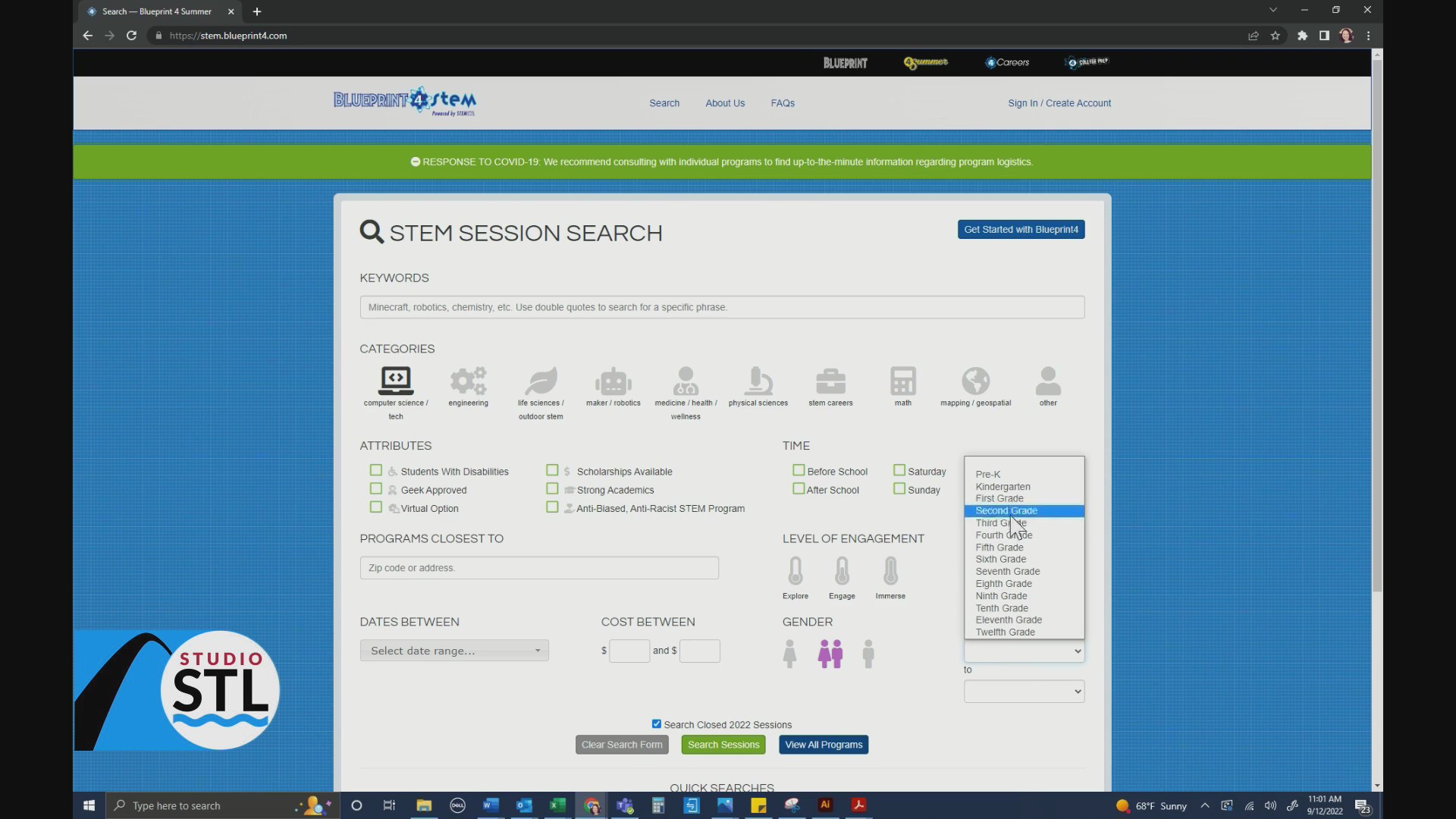 Blueprint4STEM online portal – FOX 2