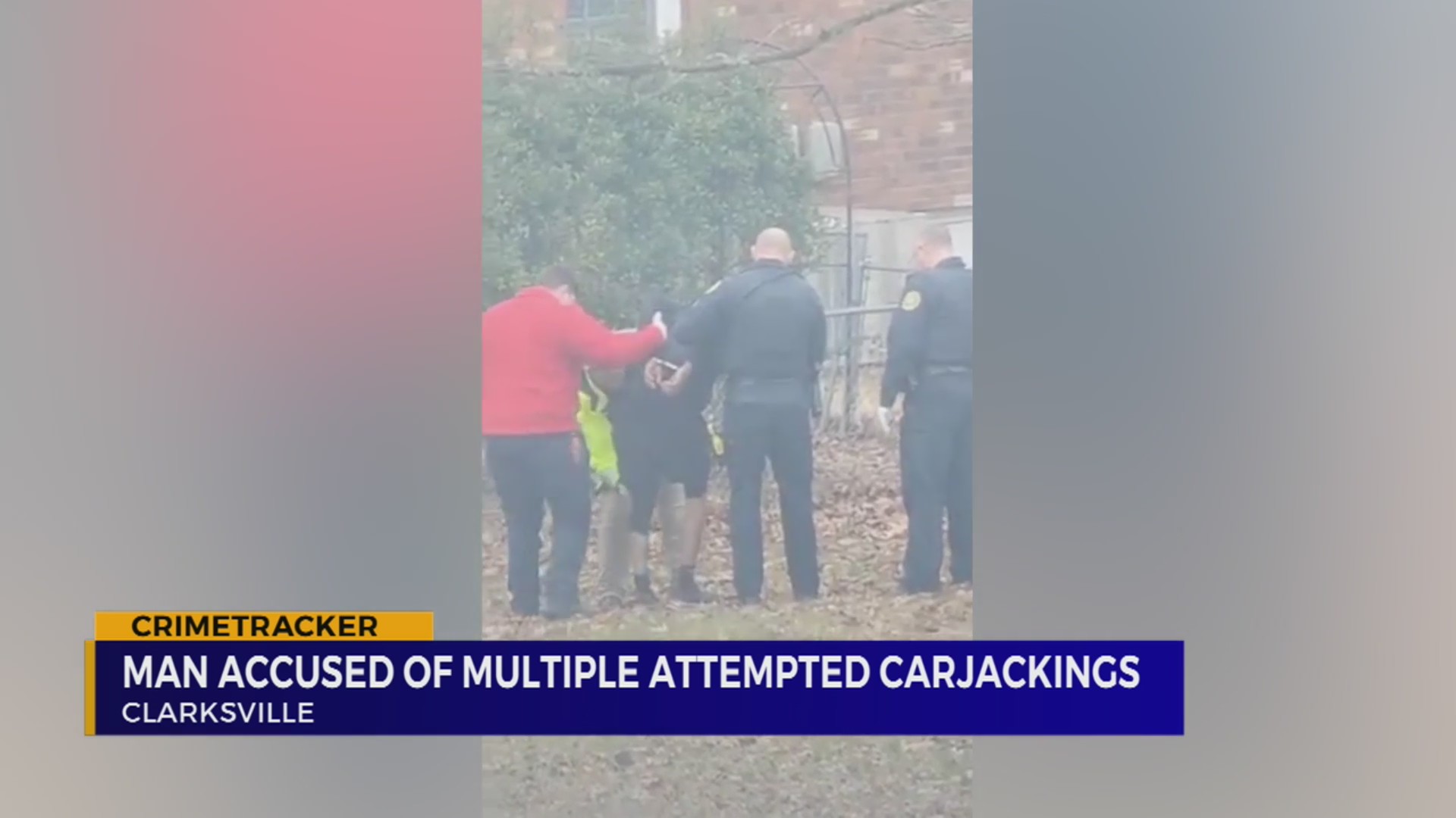Video captures arrest of accused carjacking suspect in Clarksville ...