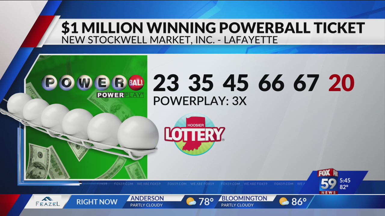 $1 million winning Powerball ticket sold in Lafayette – Fox 59