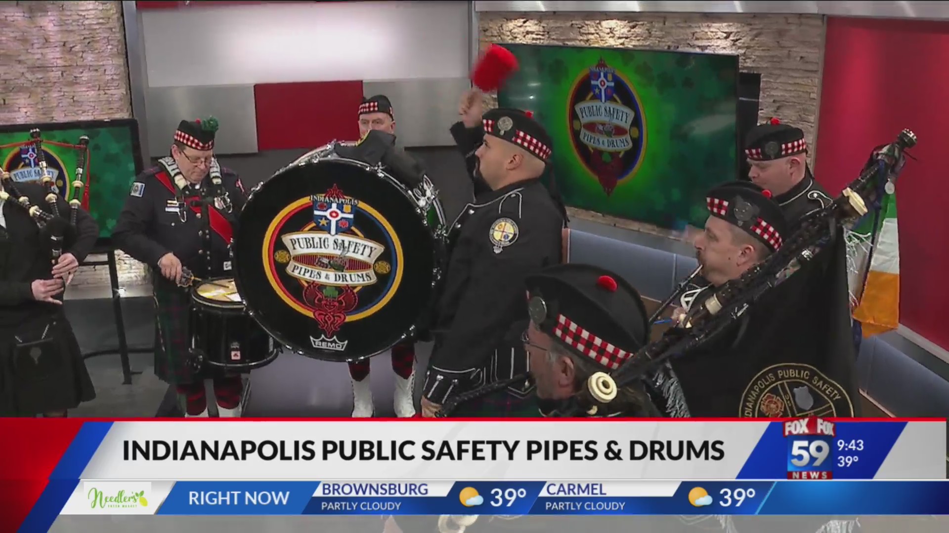 Indianapolis Public Safety Pipes and Drums – Fox 59