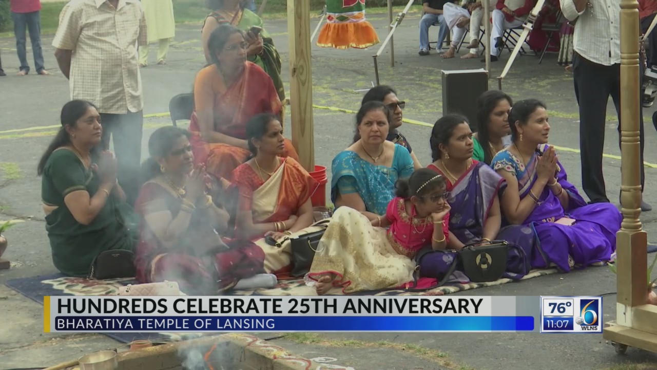 Hundreds Celebrate 25th Anniversary of Bharativa Temple of Lansing – WLNS 6 News