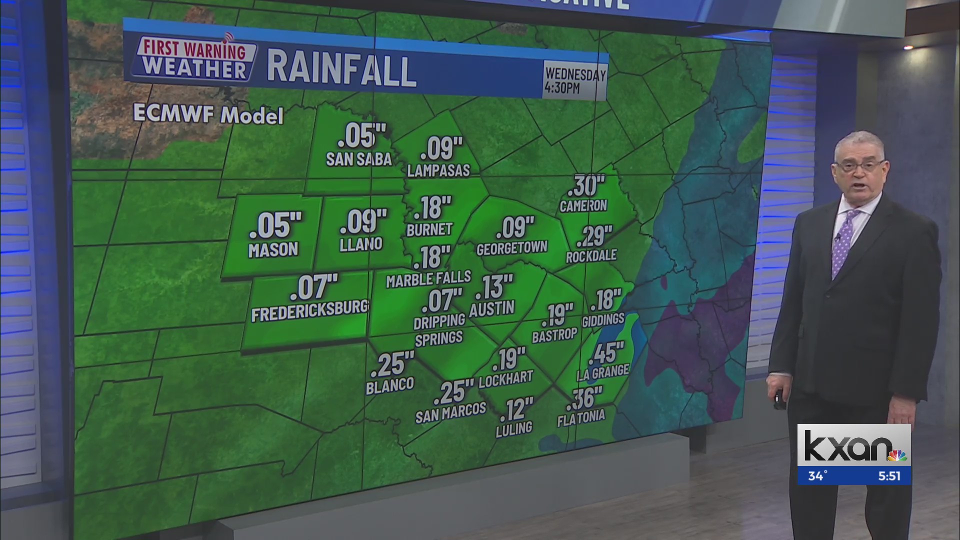 Friday First Warning Weather with Rich Segal – KXAN Austin