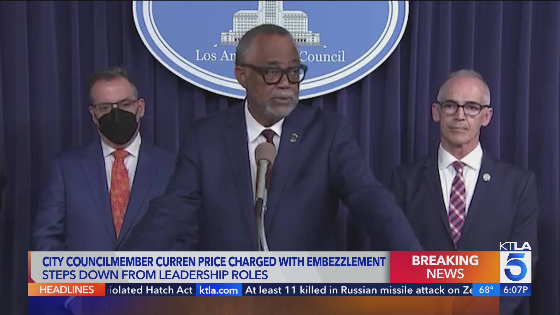 LA City Councilman Curren Price steps down amid corruption charges – KTLA