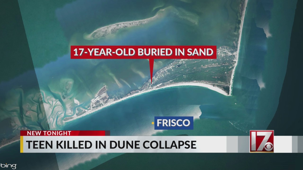 Teen dies when hole, sand dune collapse at NC coast, officials say ...