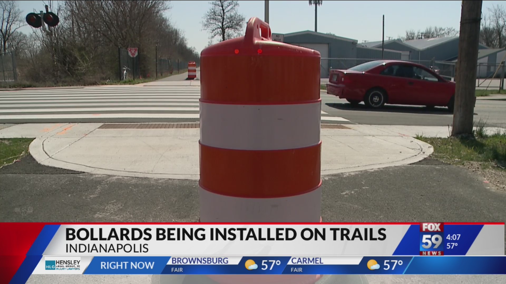 Bollards being installed on Monon Trail – Fox 59