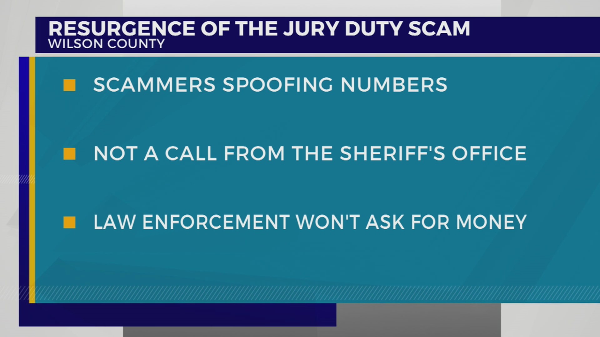 Scam calls spoof law enforcement agency numbers – WKRN News 2
