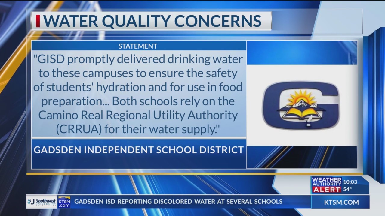 Gadsden ISD schools dealing with discolored water – KTSM 9 News