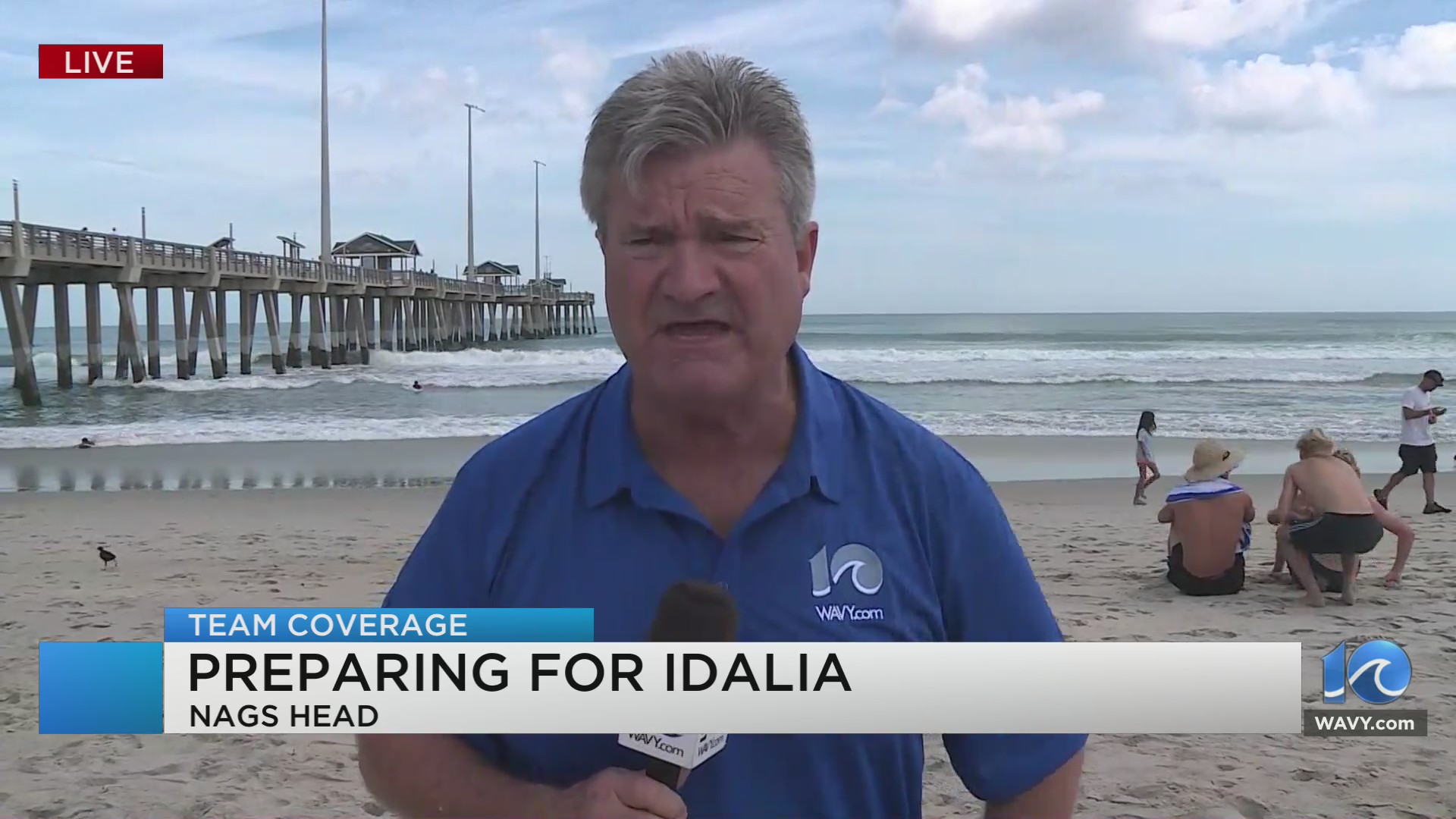 Andy Fox in Nags Head as OBX prepares for Idalia – WAVY.com