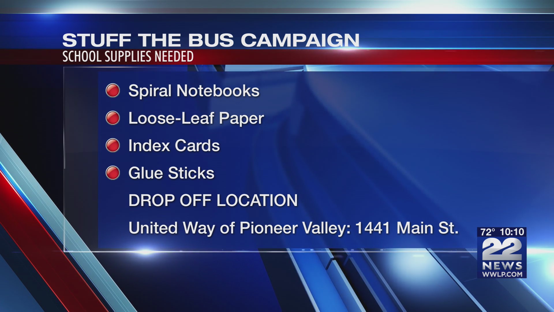 Stuff the Bus campaign in need of school supplies – WWLP