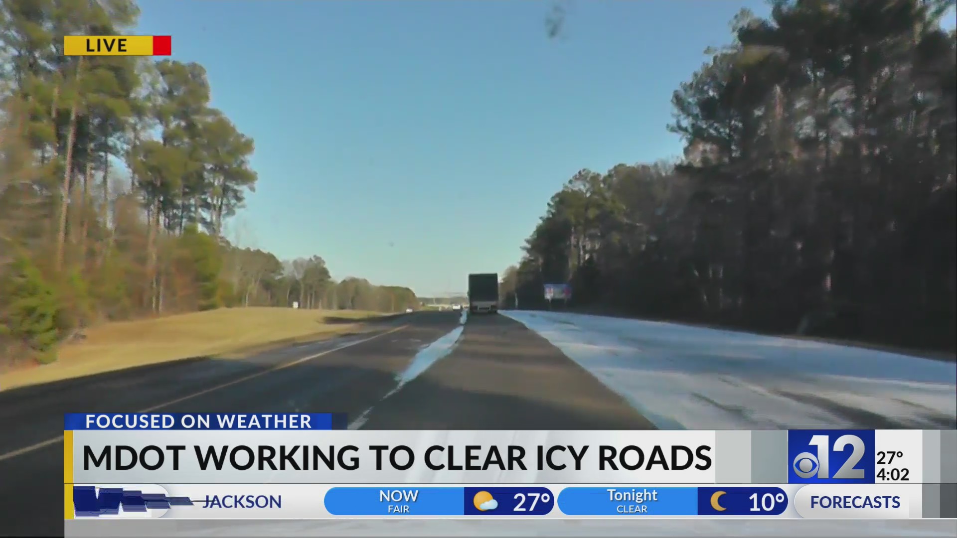 MDOT crews work to make roads passable for drivers – WJTV