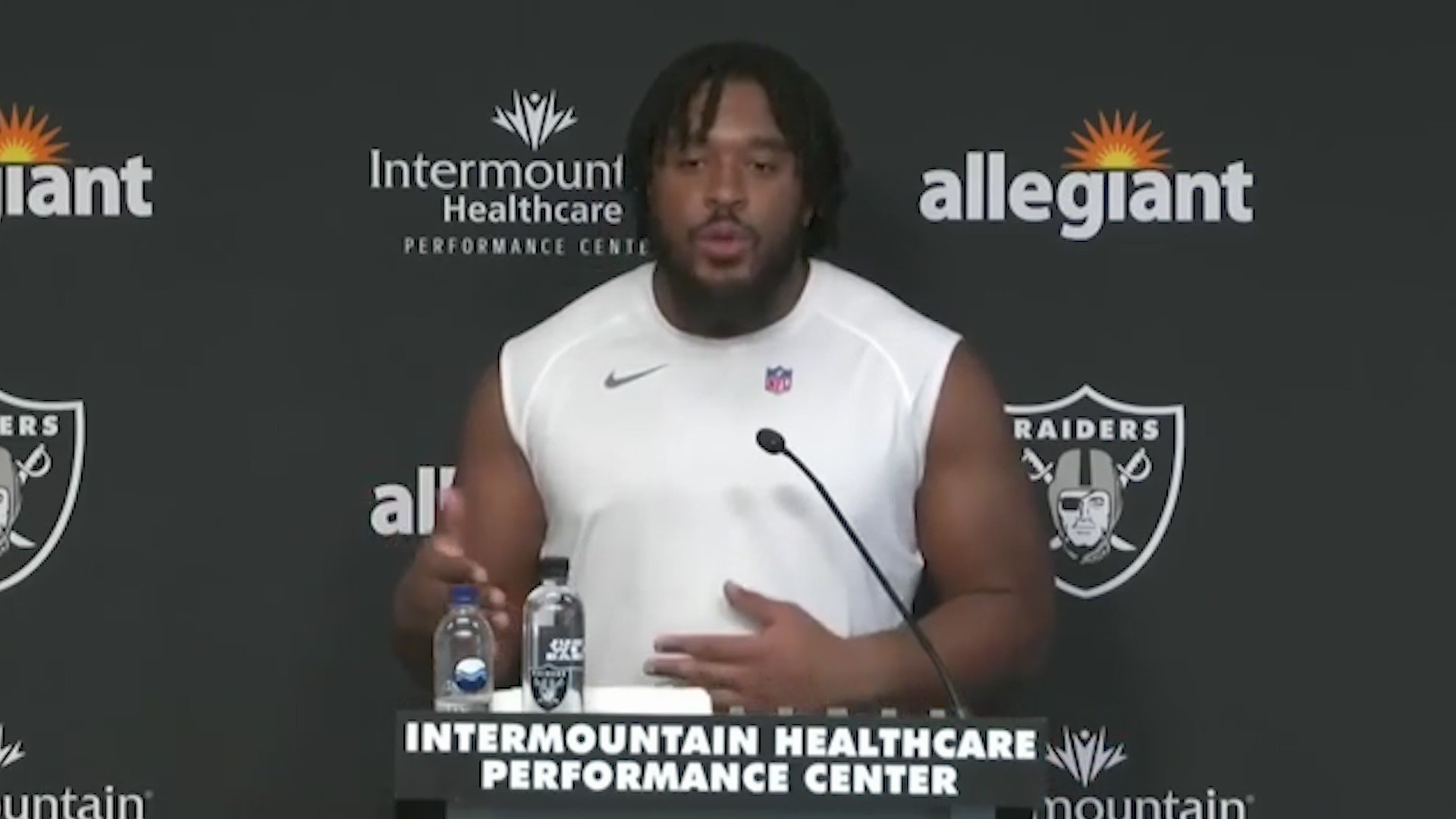 Dylan Parham reflects on time at Memphis during Raiders training camp ...