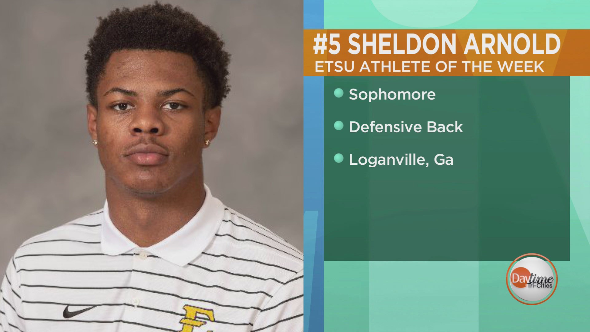 ETSU Athlete of the Week: Defensive Back Sheldon Arnold II – WJHL | Tri ...