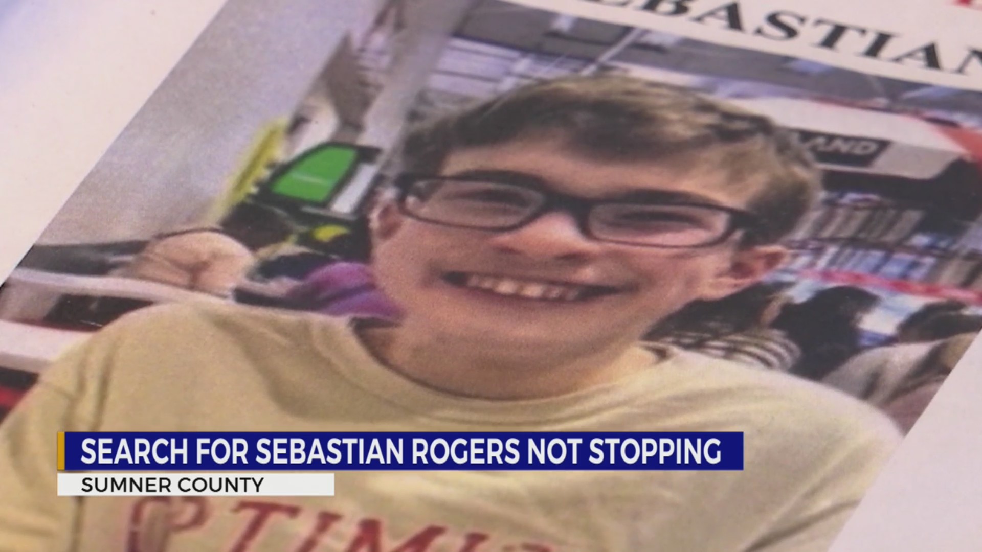 Search for Sebastian Rogers not stopping – WKRN News 2