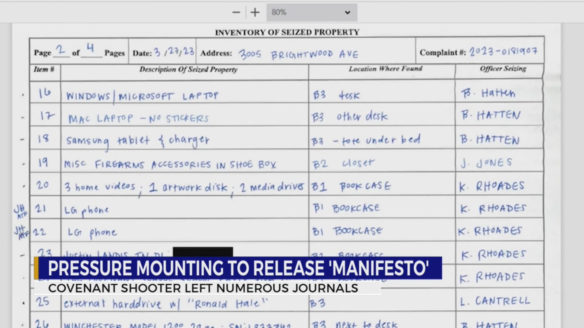 Pressure mounting to release Covenant shooter’s ‘manifesto’ – WKRN News 2