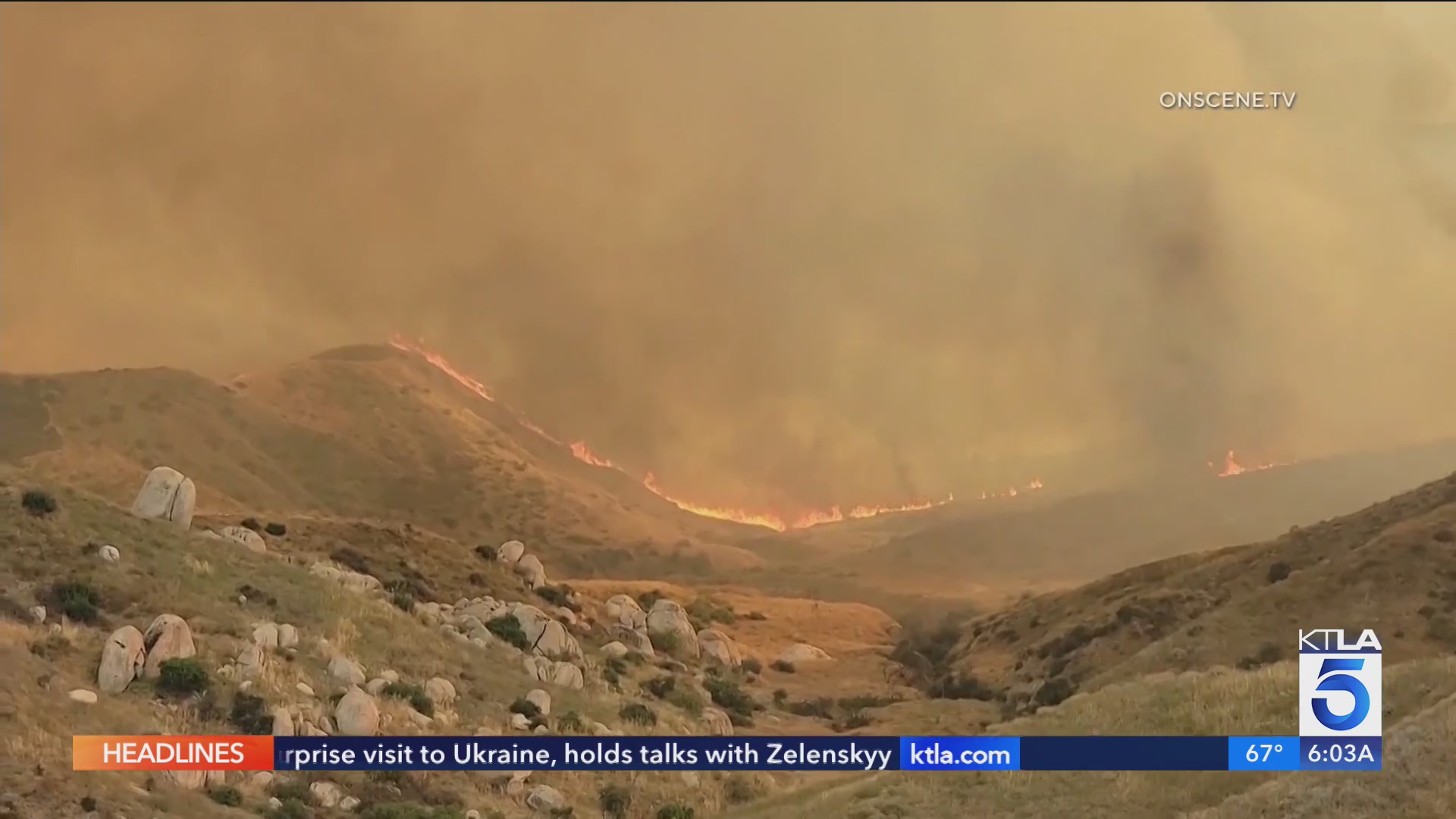 Rapidly spreading ‘Rabbit Fire’ scorching over 7,500 acres in Riverside ...