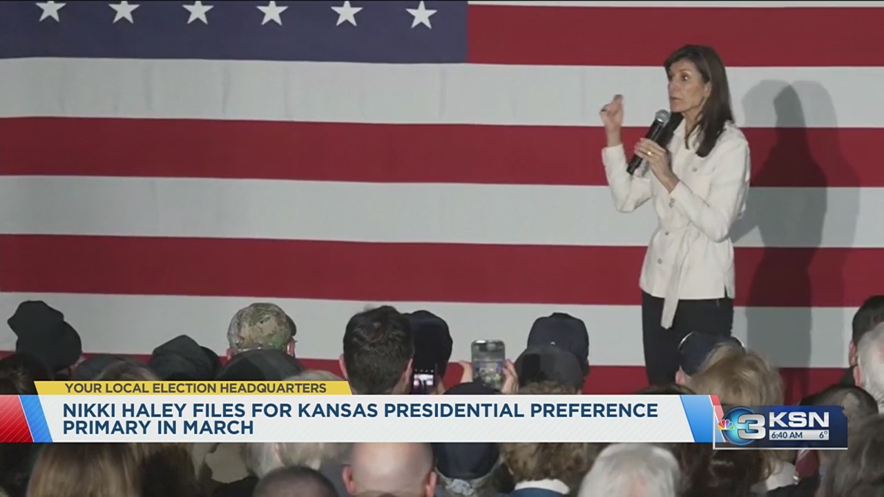 Haley files for Kansas presidential preference primary – KSN-TV