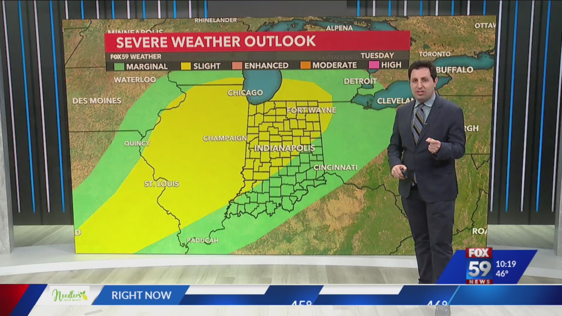Unseasonable warmth, severe storms to start week – Fox 59
