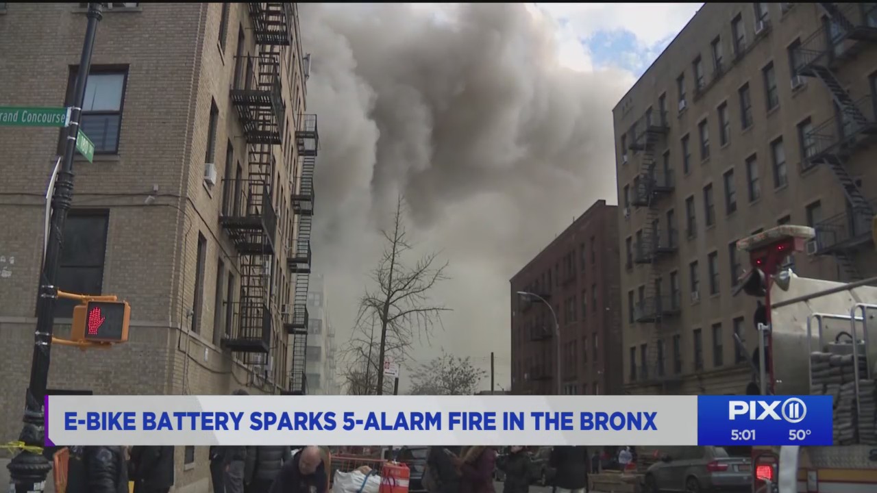 E-bike battery sparks 5-alarm fire in the Bronx: FDNY – PIX11