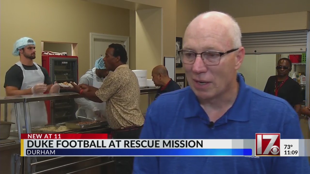 Duke football team volunteers at Durham Rescue Mission as way to serve ...